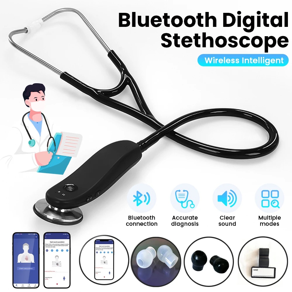 Jual SFC Digital Bluetooth Wireless Intelligent Electronic Stethoscope ...