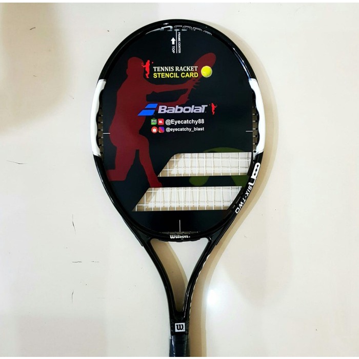 Jual Cetakan Raket / Logo Raket / Stencil Card Tenis - Art Karton ...