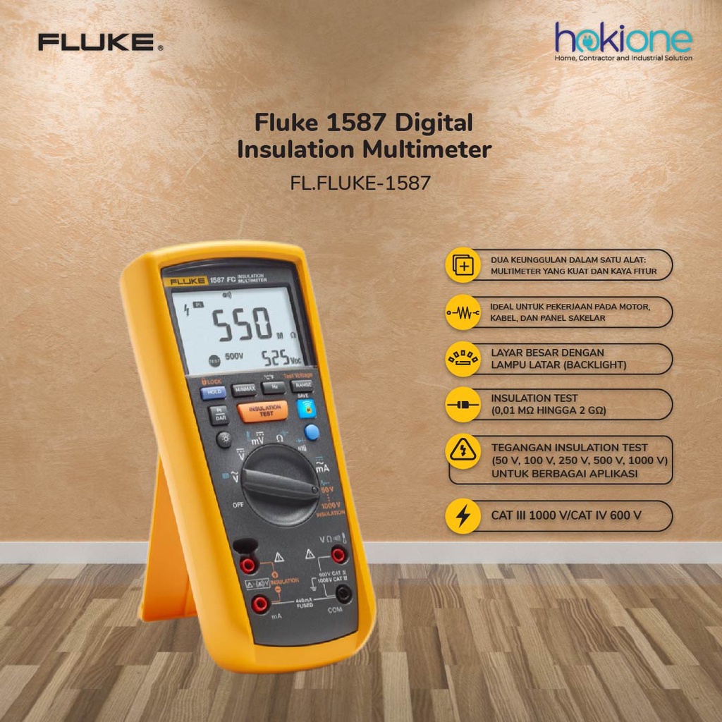 Jual Fluke 1587 Insulation Tester Multimeter | Shopee Indonesia