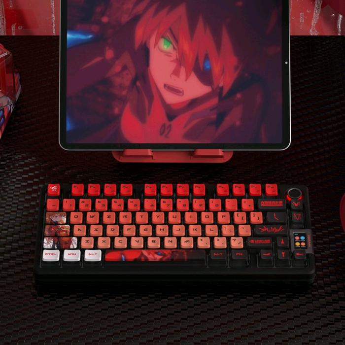 Jual Keycap Keycaps Asuka Evangelion Eva 02 PBT profile Cherry MSA Oem ...
