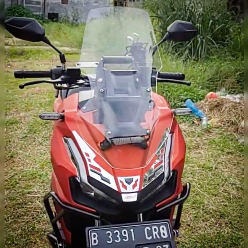 Jual Visor Windshield ADV 160 STANDAR TINGGI smoke Rayben Clear Hitam ...