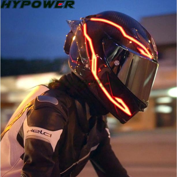 Jual AKSESORIS helm motor Stiker Lampu LED Strip otomotif peringatan ...