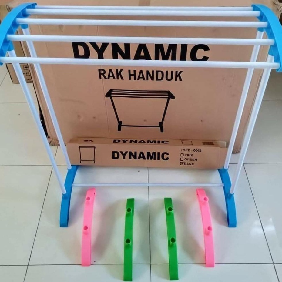 Jual BEST SELLER 6663 Jemuran Handuk Dynamic/ Rak Handuk Besi Coating ...