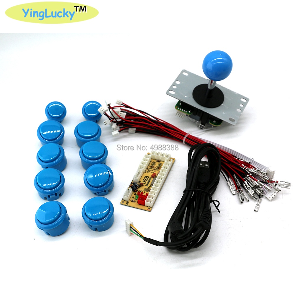 Jual Arcade Joystick Diy Kit Zero Delay Arcade Diy Kit Usb Encoder To Pc Arcade Sanwa Joystick ...