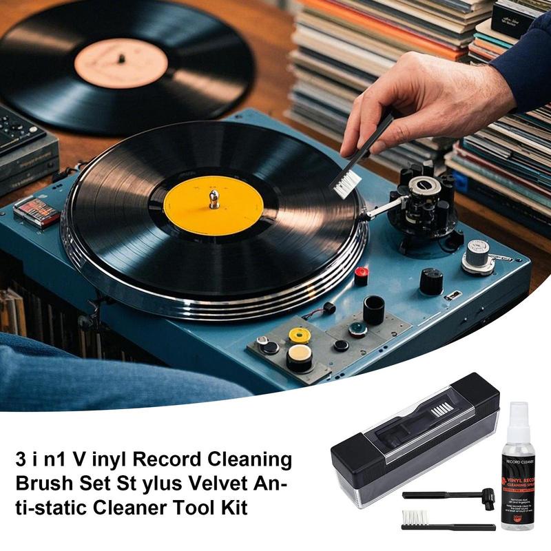 Jual Record Album Cleaning Kit Multi-Function Record Player Cleaner Lp ...