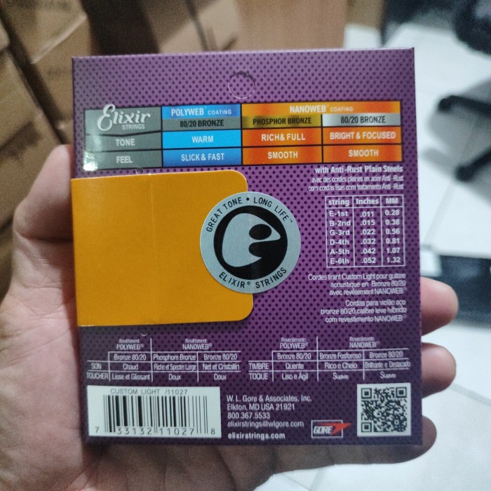 Jual SENAR ELIXIR ACCOUSTIC UKURAN 011 ORIGINAL | Shopee Indonesia
