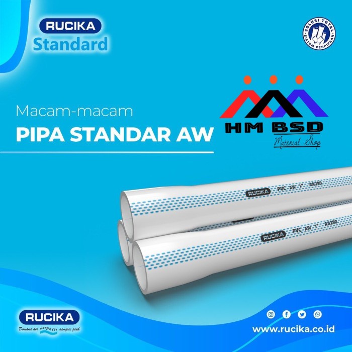 Jual PIPA RUCIKA PVC 1 INCHI/IN TYPE AW | Shopee Indonesia
