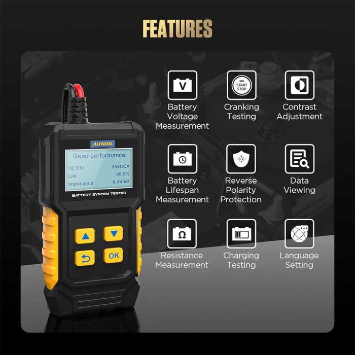Jual ALAT TEST AKI ACCU DIGITAL TESTER BATERAI VOLTMETER ANALYZER ...
