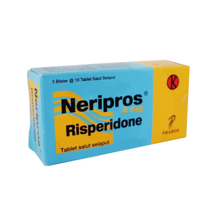 Jual NERIPROS 2 MG 1 BLISTER ISI 10 TABLET/BIPOLAR/SKIZOFRENIA | Shopee ...