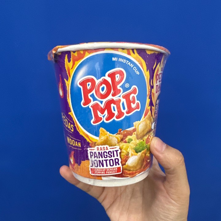 Jual POP MIE INSTANT PEDAS DOWER PANGSIT JONTOR 75GR | Shopee Indonesia