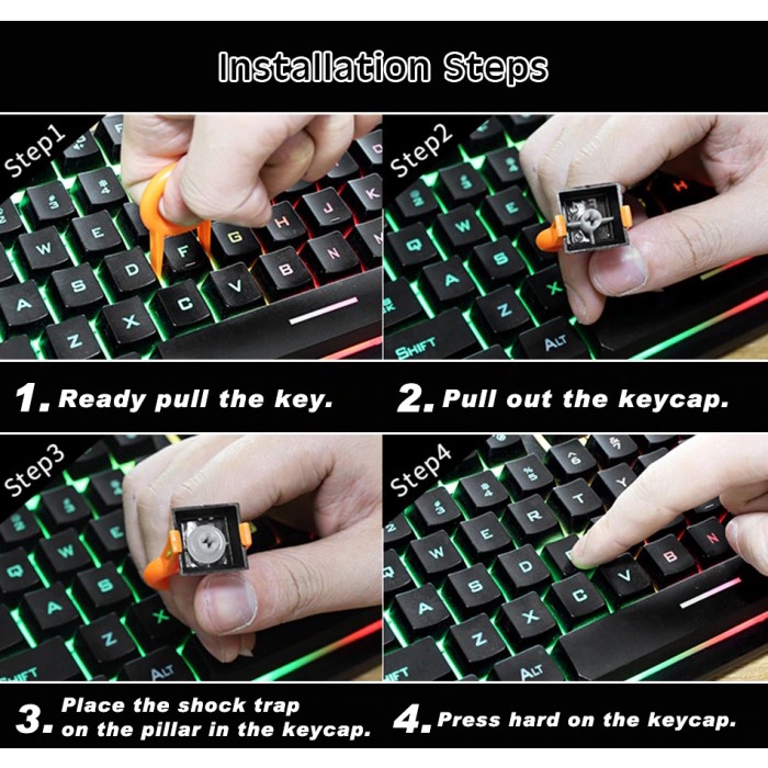 Jual [Expert] Mechanical Keyboard Rubber O-Ring Switch Dampeners ...
