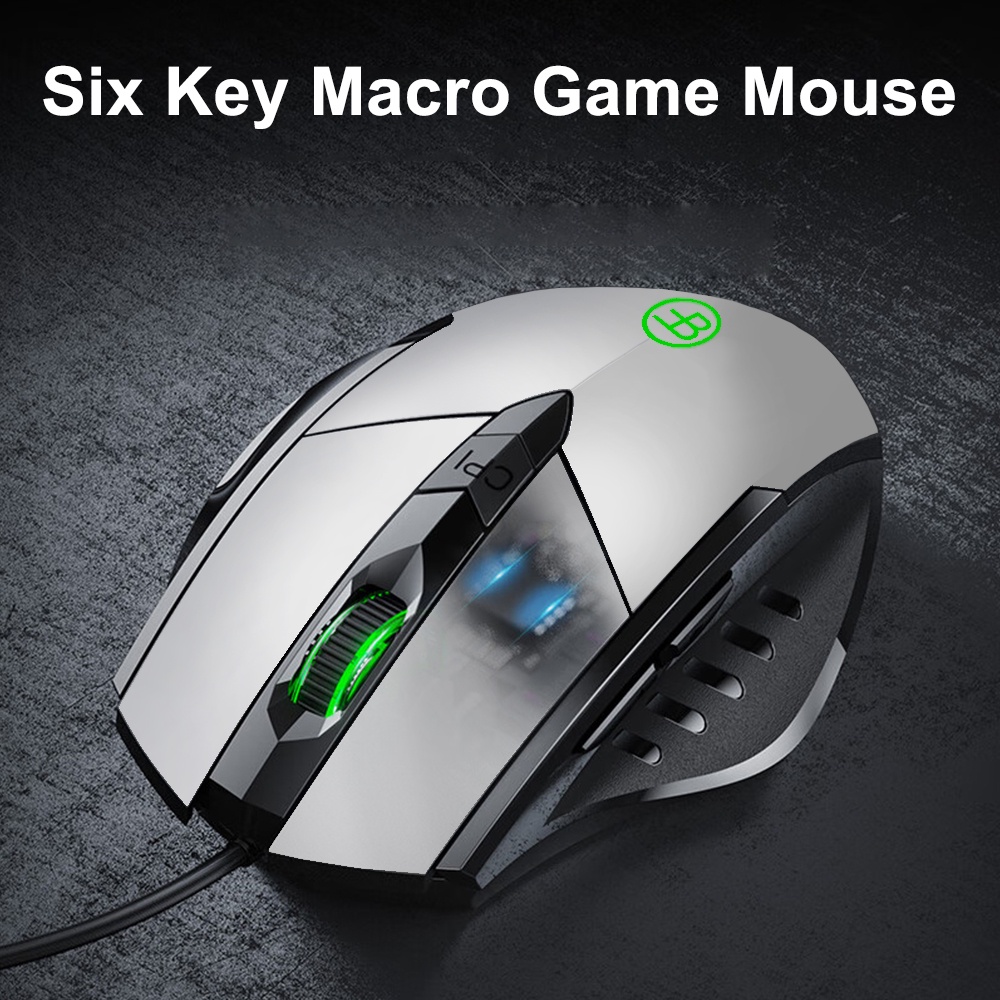 Jual Wired Gaming Mouse 7200Dpi Corded Computer Mouse With 6-Button ...