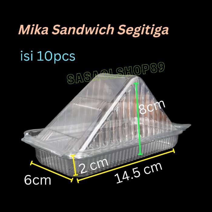 Jual ada- Mika Sandwich Tray roti Tawar isi 10 Mika Sando Fruit Salad ...