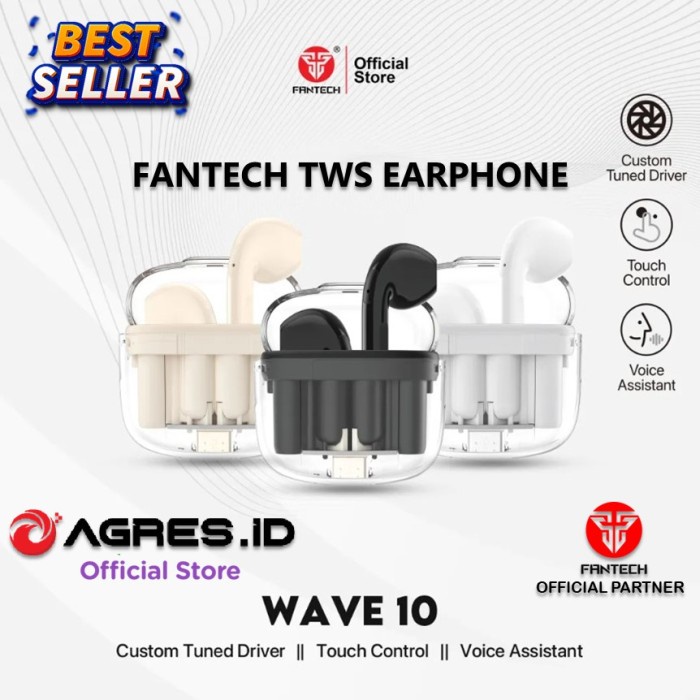 Jual Fantech TWS Tw10 Wave 10 (EXCLUSIVE AGRES ID BOGOR) | Shopee Indonesia