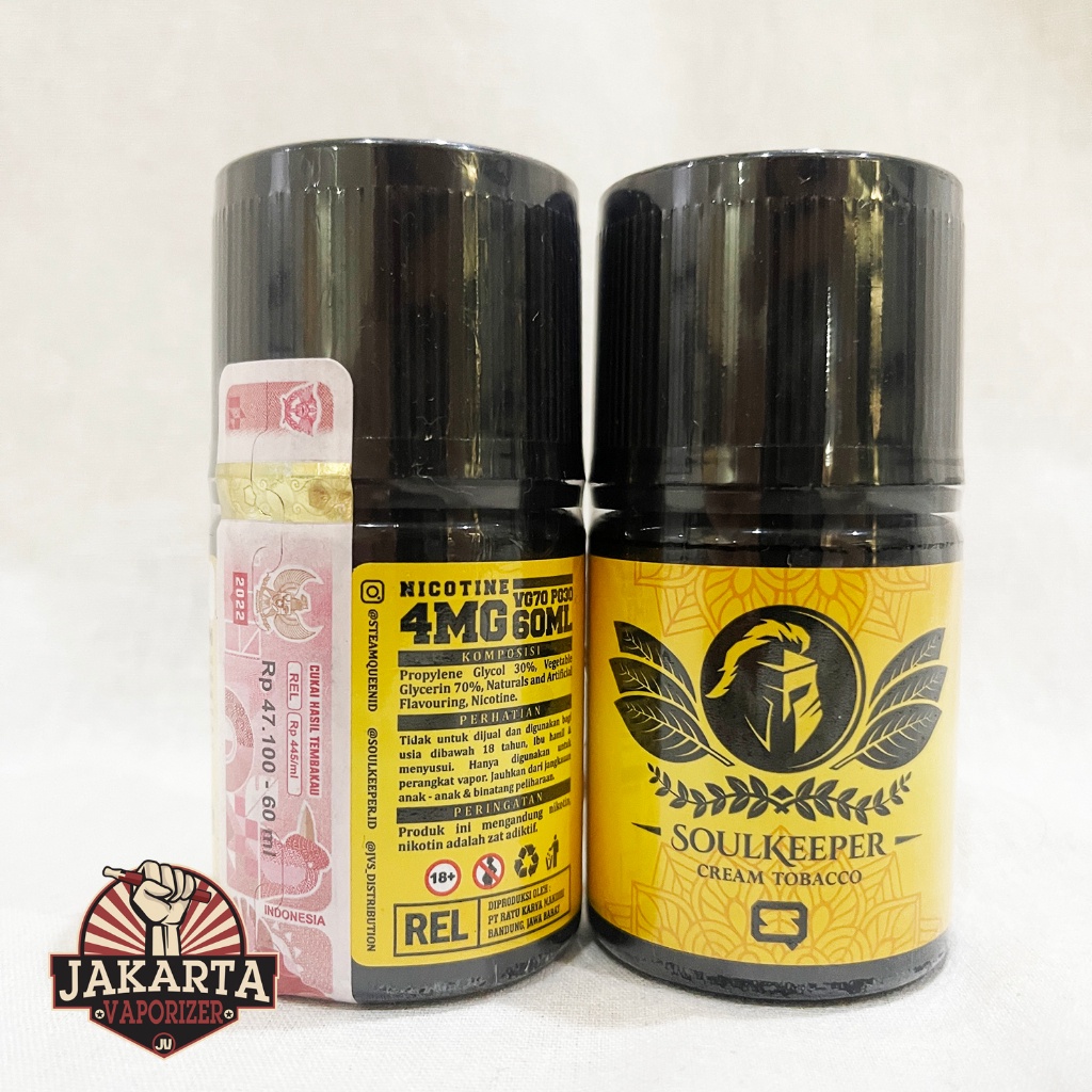 Jual SOUL KEEPER CREAM TOBACCO 60ML 4MG 7MG BY STEAMQUEEN X JVS ...