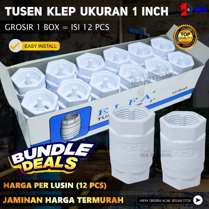Jual Goldenelectric 1 Box Tusen Klep Pvc Plastik Elfa 1 Inch / 1 Box ...