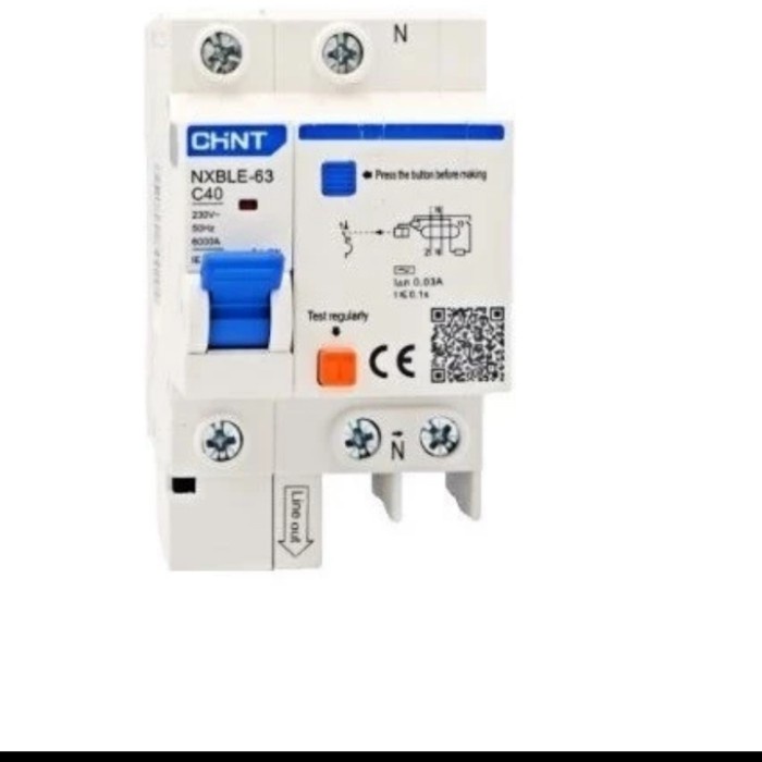 Jual RCCB ELCB RCBO + MCB Chint NXBLE-63 NXBLE63 1P+N 40A 6kA | Shopee Indonesia