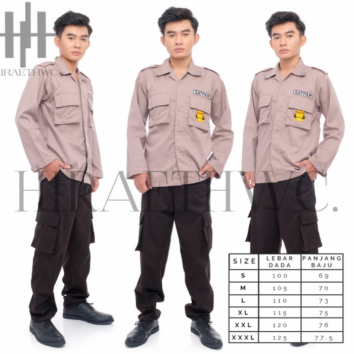 Jual Dresto- Seragam Dinas Lapangan Satpam/Seragam Pdl Security Model Terbaru | Shopee Indonesia
