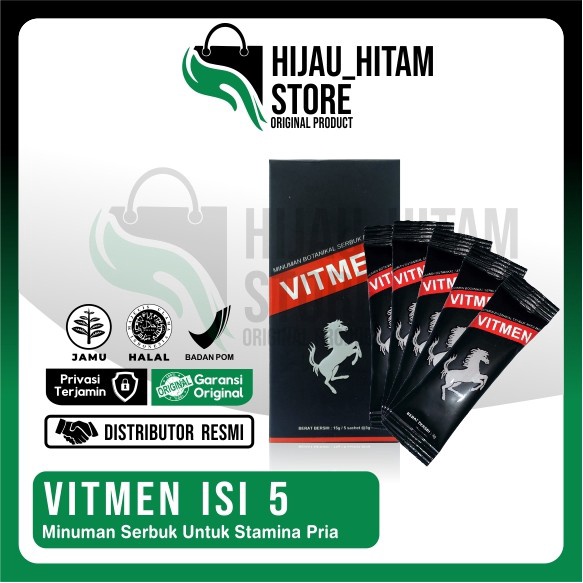 Jual VITMEN ISI 5 ORIGINAL BPOM STAMINA KUAT VITALITAS PRIA OBAT HERBAL ...