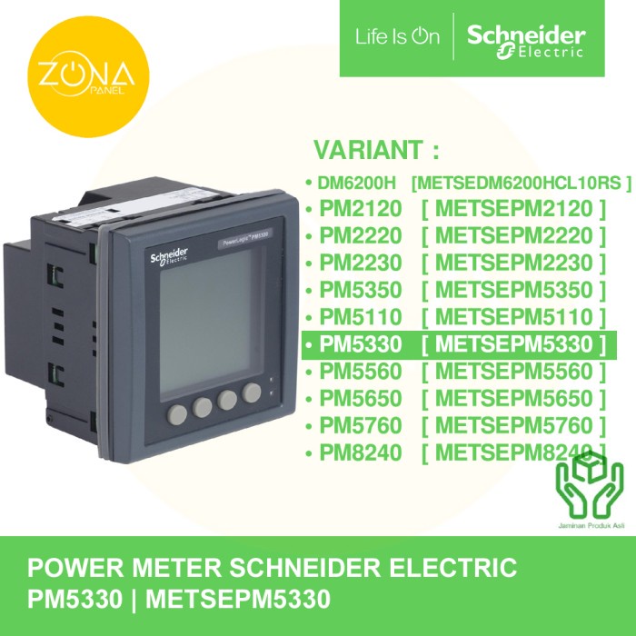 Jual Populer Power Meter Schneider Pm5330 Metsepm5330 Easylogic ...