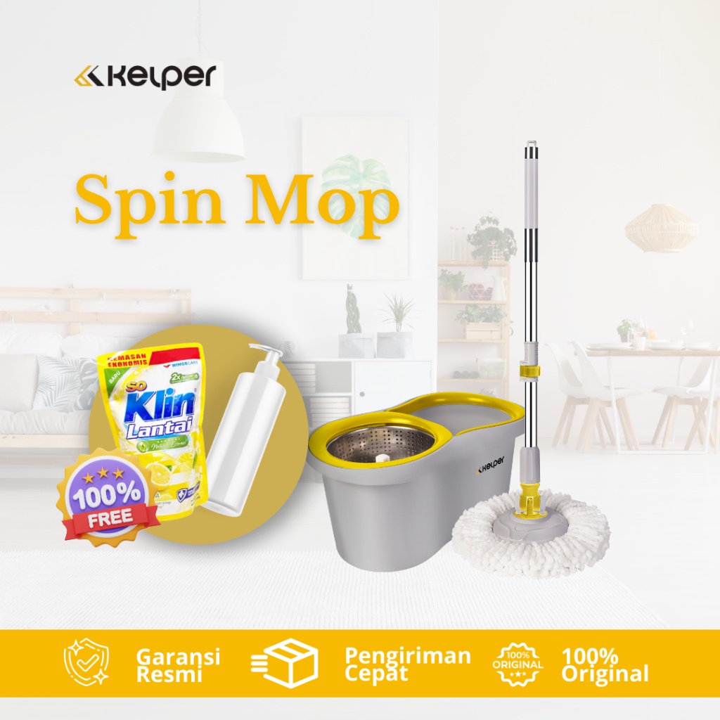 Jual KELPER - SPIN MOP ALAT PEL ESTETIK DAN PRAKTIS | Shopee Indonesia