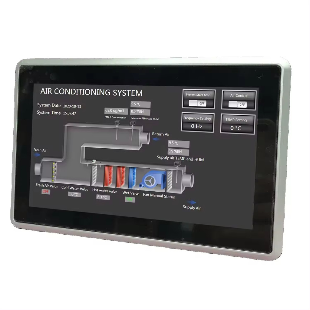 Jual New 7 inch HMI PLC all in one support BACnet monitor remotely by ...