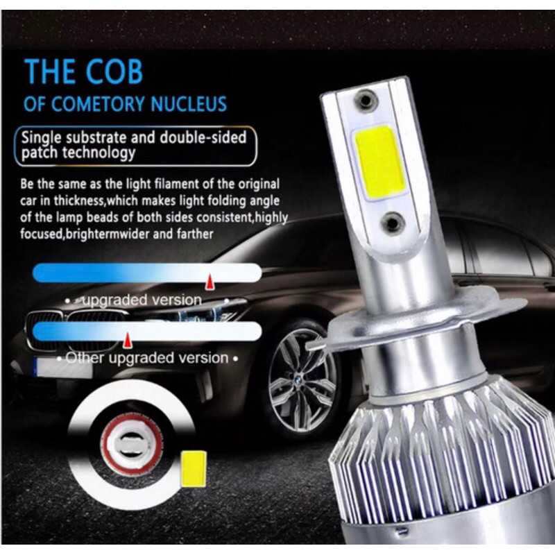 Jual Unik Lampu Led Foglamp Headlamp C6 Hb3 9005 / H4 / H11 Warna Putih ...