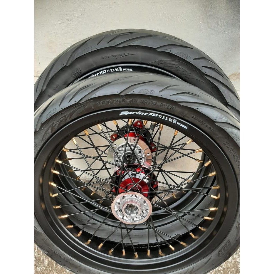 Jual PREMIUM VELG SET BAN SET SUPERMOTO MURAH KLX 150L PNP D-TRACKER ...