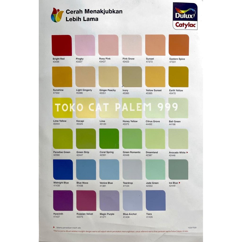 Jual Cat Tembok Interior Dulux Catylac Putih 1501 / Warna 5Kg galon ...