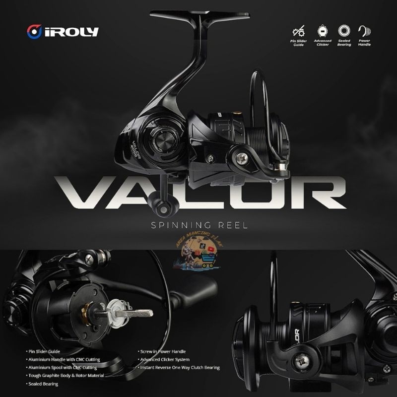 Jual Reel IROLY VALOR 1000 2000 3000 4000 & HG Power Handle WE!! | Shopee Indonesia