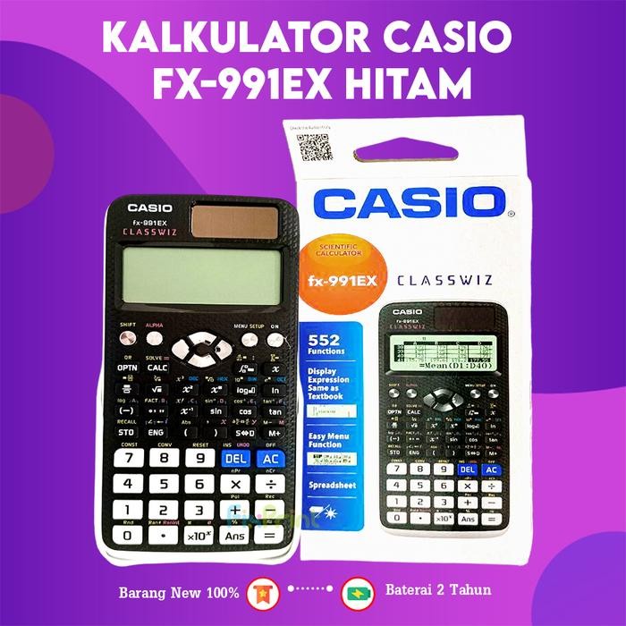 Jual Kalkulator Casio Fx-991Ex Hitam Blue Pink, Calculator Scientific ...