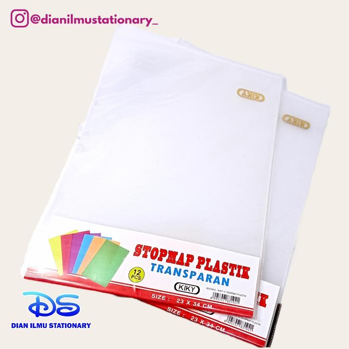 Jual No.OneBest- Stopmap Plastik Folio Kiky Map Clear L 1 pack | Shopee Indonesia