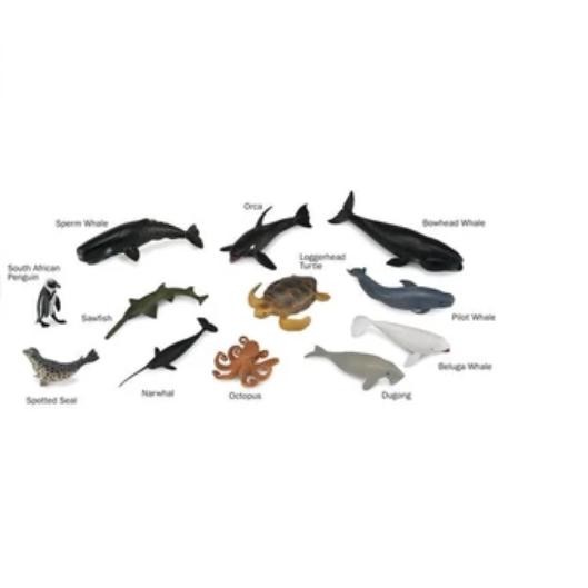 Jual 12 PCS Realistic Mini Ancient Marine Animal Model Figures ...