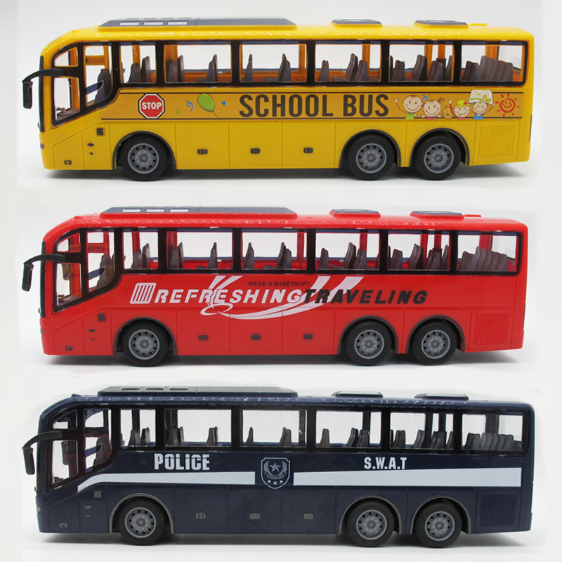 Jual 1:30 Rc City Bus High Speed Racing Model Rc Car School Bus Police ...