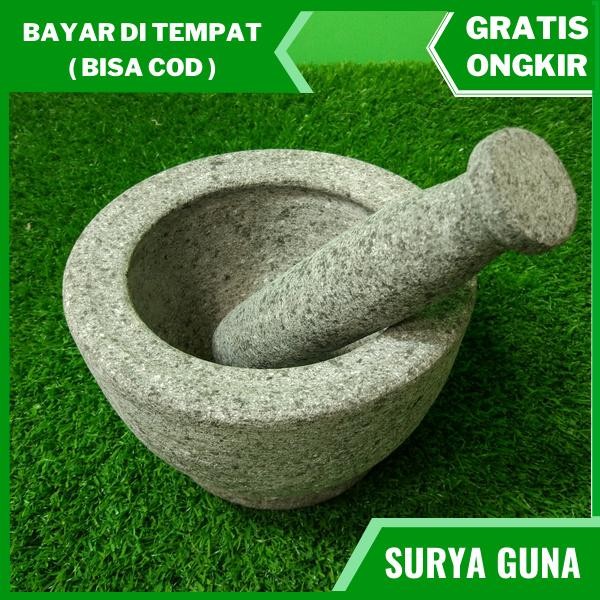 Jual Pawongenz Lumpang Batu Dan Alu Ukuran 18 Cm Lumpang Batu Kali ...