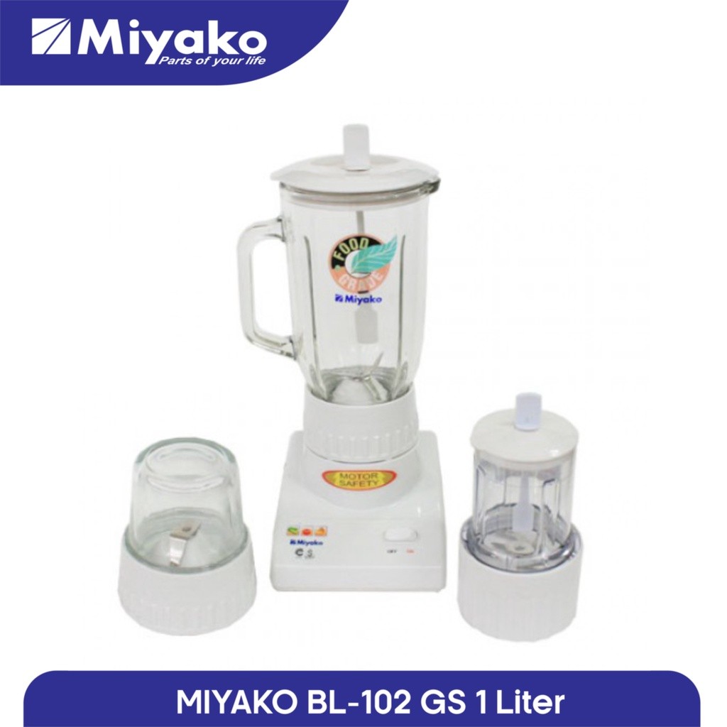 Jual Blender 3 in 1 Miyako Gelas BL-102 GS 1L | Shopee Indonesia