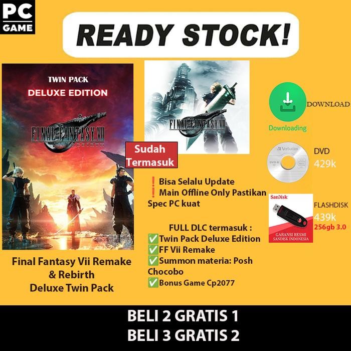 Jual Final Fantasy Rebirth & Ff7 Remake Deluxe Twin Pack Edition Pc Original -New | Shopee Indonesia