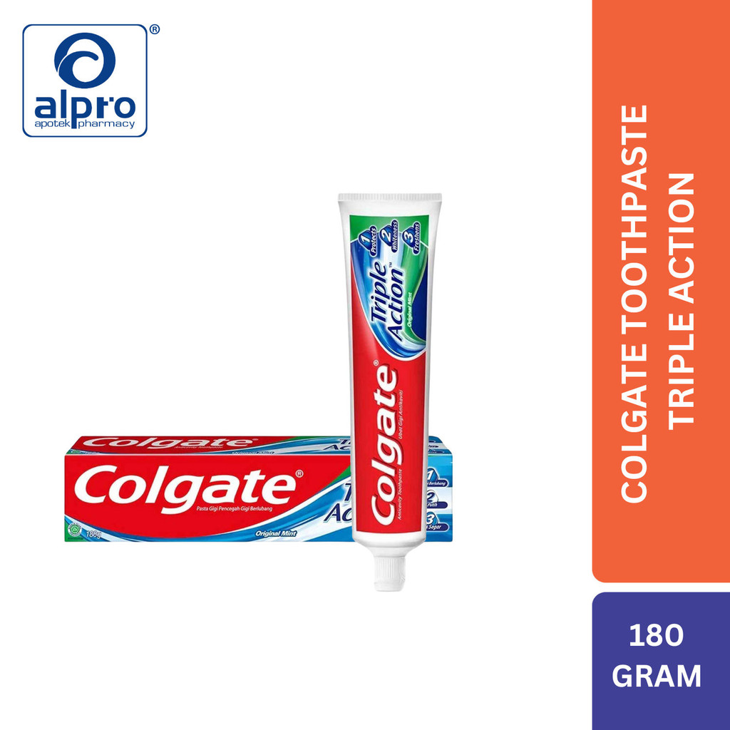 Jual Colgate Toothpaste Triple Action 180G | Shopee Indonesia