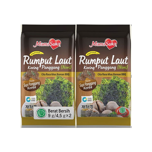 Jual MAMASUKA RUMPUT LAUT KOREAN BBQ 4.5G X 2 | Shopee Indonesia