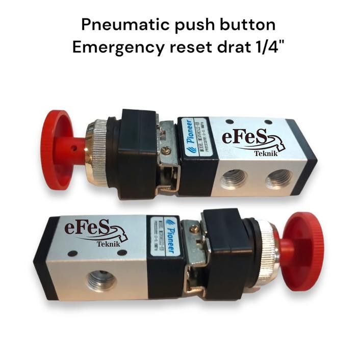 Jual PNEUMATIC PUSH BUTTON EMERGENCY RESET MERAH DRAT 1/4" BERKUALITAS | Shopee Indonesia