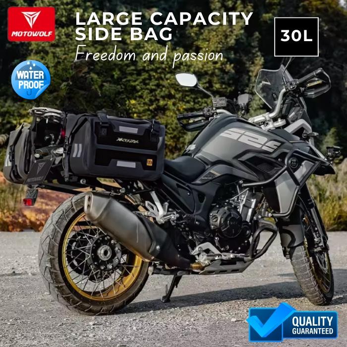 Jual PREMIUM Motowolf Side Bag Motor Touring Waterproof Tas Motor ...