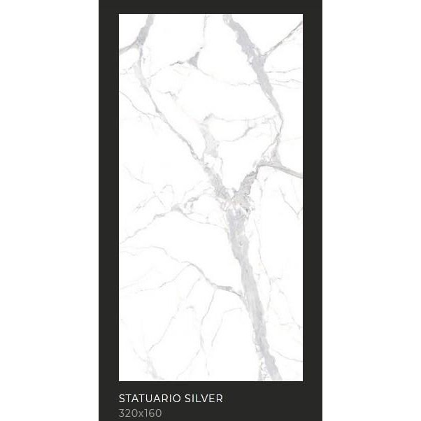 Jual GRANIT QUADRA BIG SLAB Statuario Silver 320x160 | Shopee Indonesia