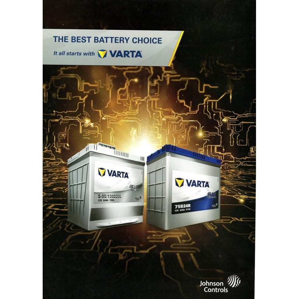 Jual Aki VARTA Silver Dynamic AGM 570 901 076 / 57001 (E39) 70Ah DIN ...