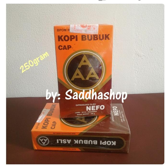 Jual Kopi Murni Bubuk Hitam Excelsa Nikmat Asli Cap AAA Nefo Jambi ...