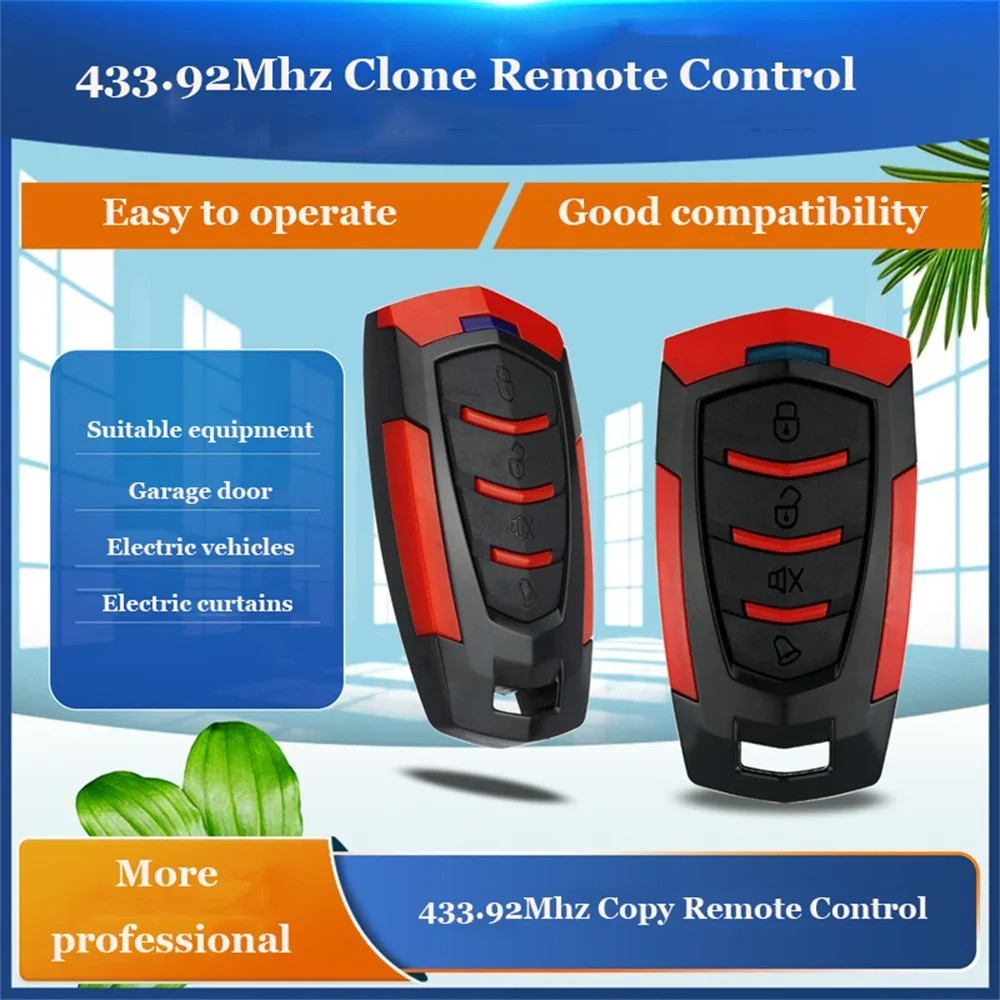 Jual Wireless 433MHz Smart Copy Remote Control 4 Keys Motorcycle Garage ...