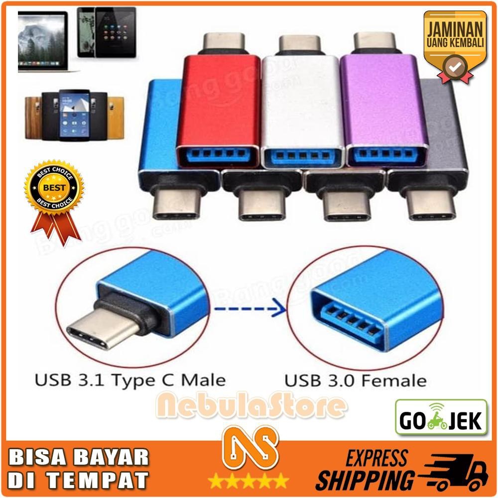 Jual Converter Type C to Normal USB Female OTG untuk Handphone Socket ...
