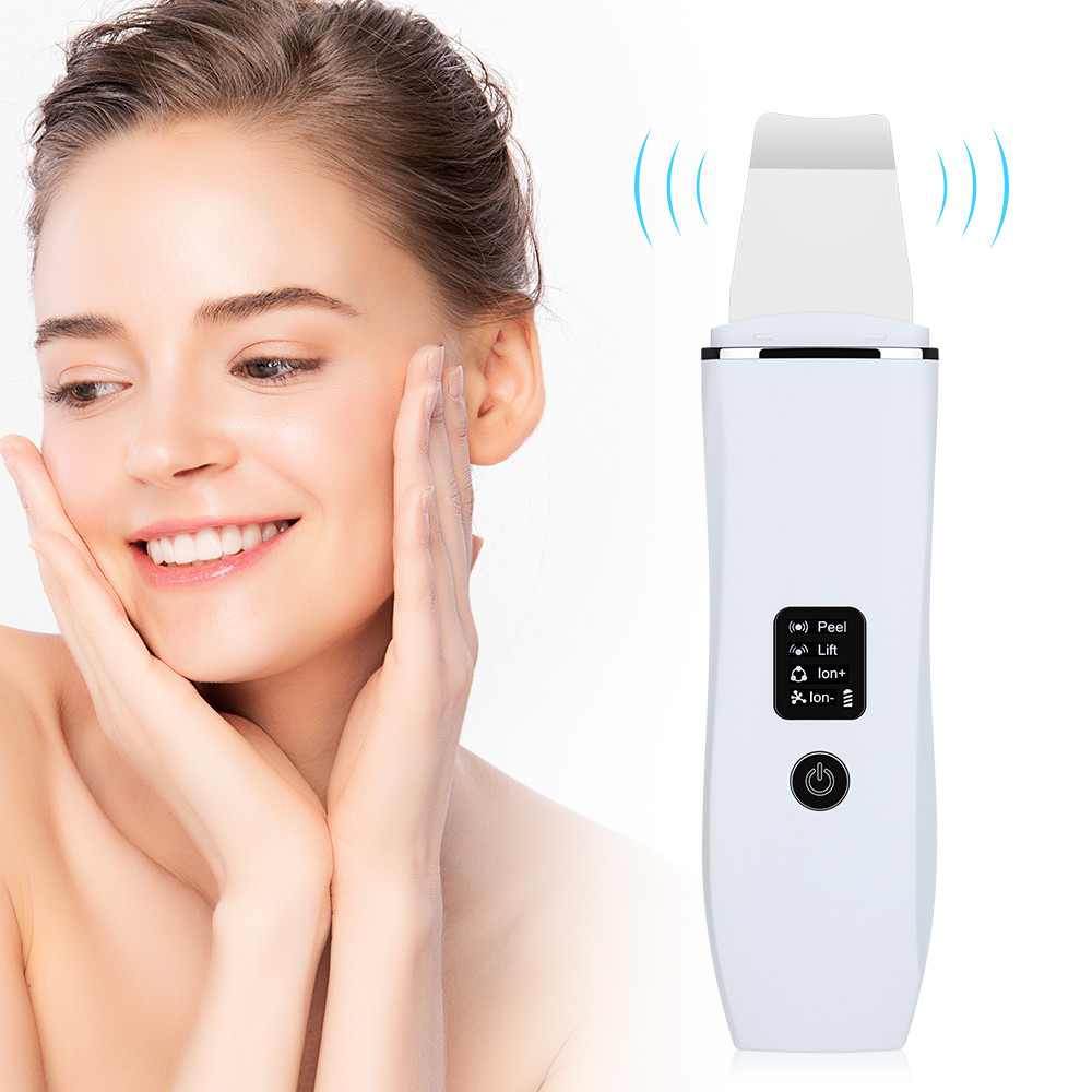 Jual Ultrasonic Skin Scrubber Deep Face Cleaning Machine 4 Modes ...