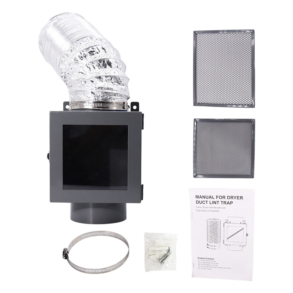 Jual Dryer Duct Lint Trap, Indoor Dryer Vent Kit With Dryer Vent Hose ...