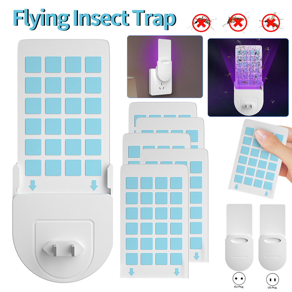 Jual Plug-In Mosquito Killer Indoor Sticky Trap Indoor Bug Zapper Led ...