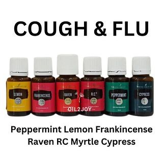 Jual Cough Flu Blend RC Raven Peppermint Eucalyptus batuk pilek leher gatal kering dahak cold ...